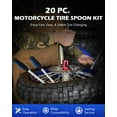 Orion Motor Tech 14.5" Tire Spoon Kit, 20pc Tire Changing Tool for ...