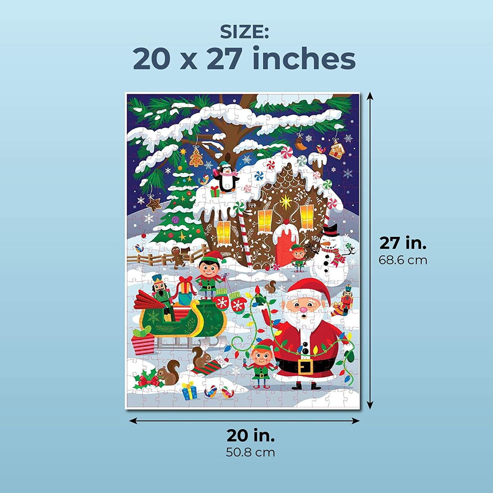 Buy Christmas Jigsaw Puzzle - 300-Piece Large Holiday Winter Wonderland ...