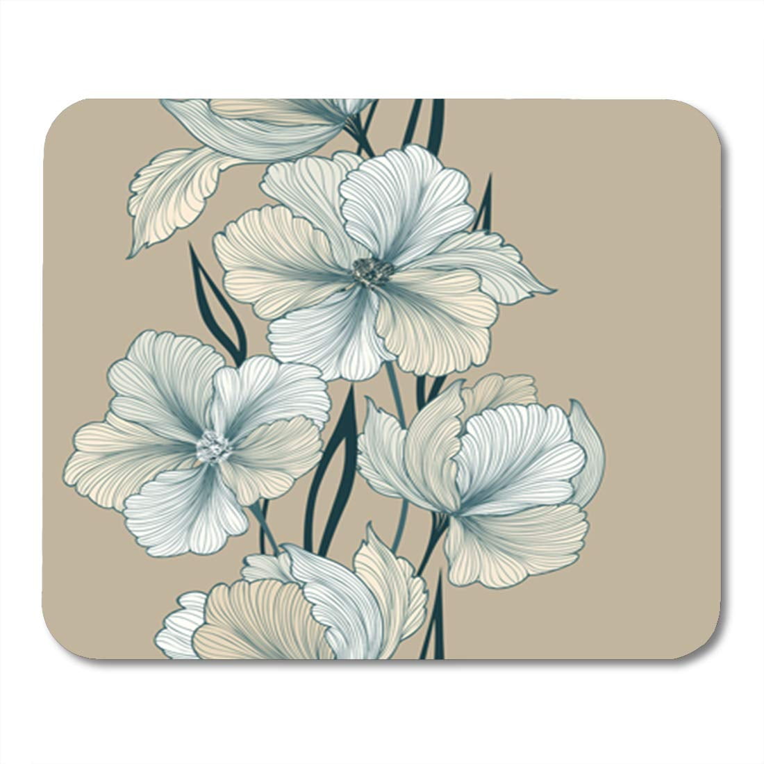 Click here for Poglip Beige Creative Floral Flowers Border Bouque... prices