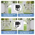 BARNSMITH Heavy Duty Gate Latch, Double Side Gate Latches, Matte Black ...