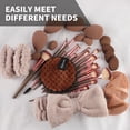 51 count Professional Makeup Brush Set with Case - Multi-Functional ...