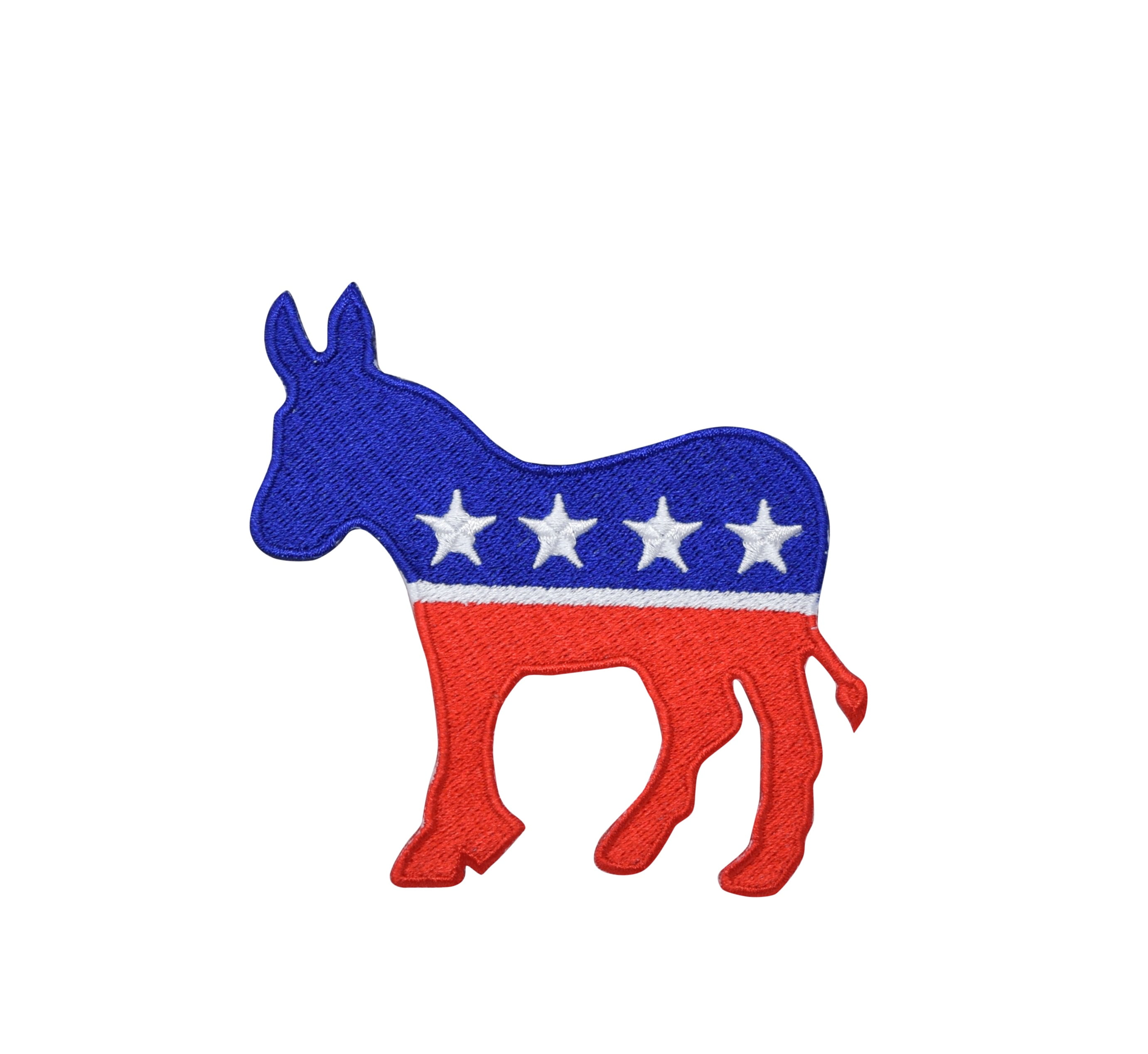 Donkey - DNC Democrat Political - Iron on Embroidered Patch Applique ...