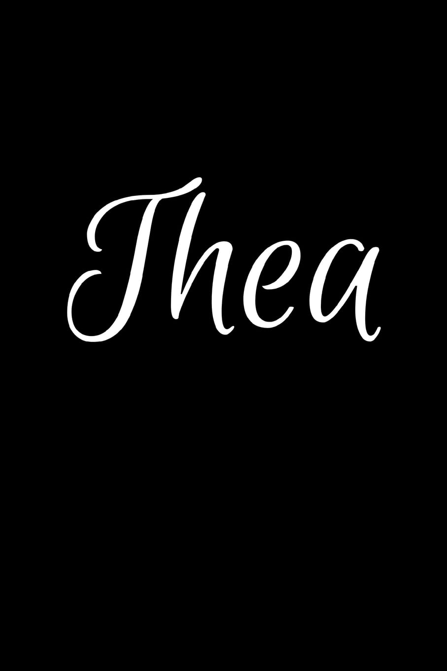 Thea: Notebook Journal for Women or Girl with the name Thea - Beautiful ...