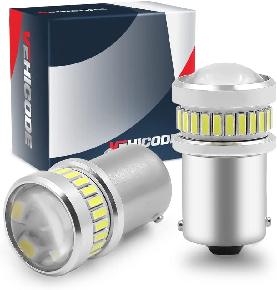 GFDYREE VehiCode 12V/24V White 67 89 97 631 5007 5008 R5W R10W 1003 1156 LED Bulb 7506 P21W ...