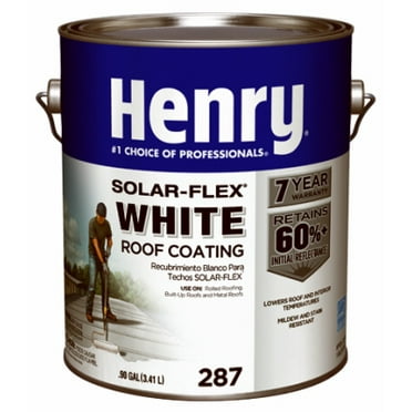 Henry Tropi-Cool 100% Silicone White Roof Coating 0.9 gal, Waterproof ...