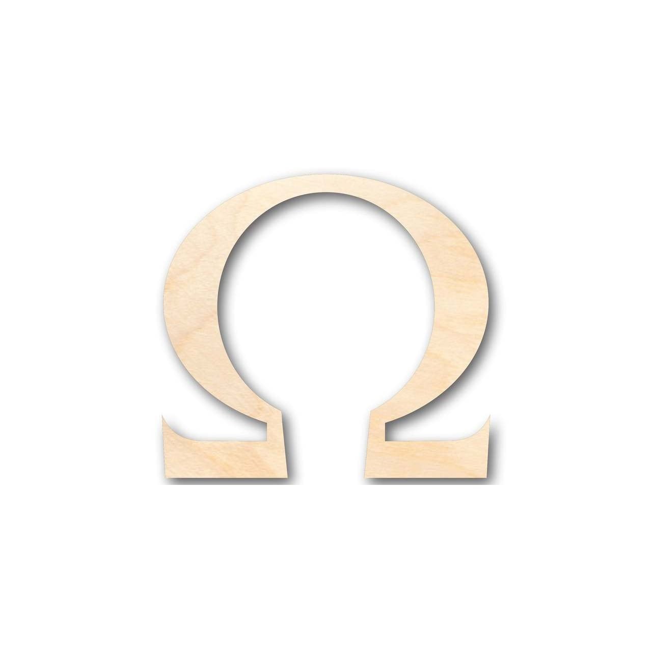 Unfinished Wood Omega Symbol - Greek Life - Sorority - Fraternity ...