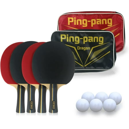 WX Ping Pong Paddle Set Ping Pong Balls White Table Tennis Racket ...