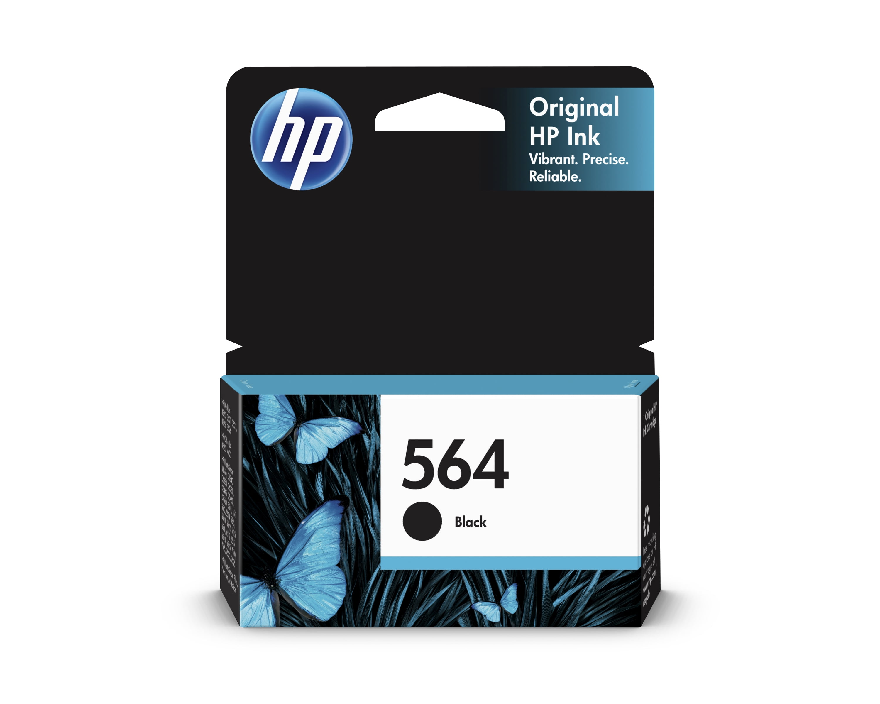 HP 564 Black Original Ink Cartridge NA (C2P52AN) - Walmart.com