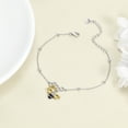 Bee Anklets Jewelry Gifts for Women Sterling Silver Bee Ankle Bracelets ...