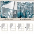Blue Octopus Coastal Swag Curtains for Living Room/Bedroom, Summer ...