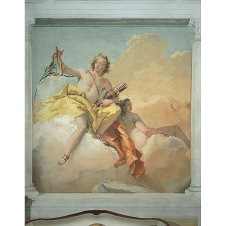 Tiepolo Giambattista Apollo And Diana 1757 - 1757 18Th Century Fresco ...