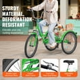 "SKYSHALO Foldable 24"" 7-Speed Adult Tricycle, 3 Wheel Trikes for ...