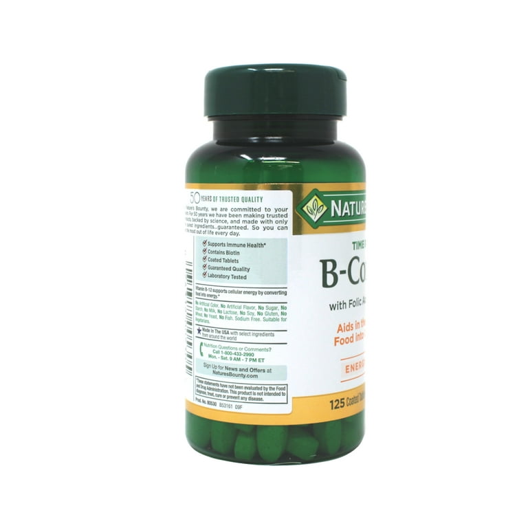 B-Complex, Time Released, 125 Coated Tablets
