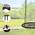 DVH 40'' Spider Web Tree Swing Round Net Rope Swing Set for Kids ...