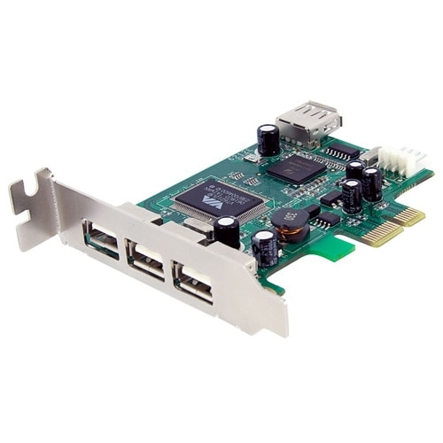 StarTech 4 Port PCI Express Low-Profile High-Speed USB Card - Walmart.com