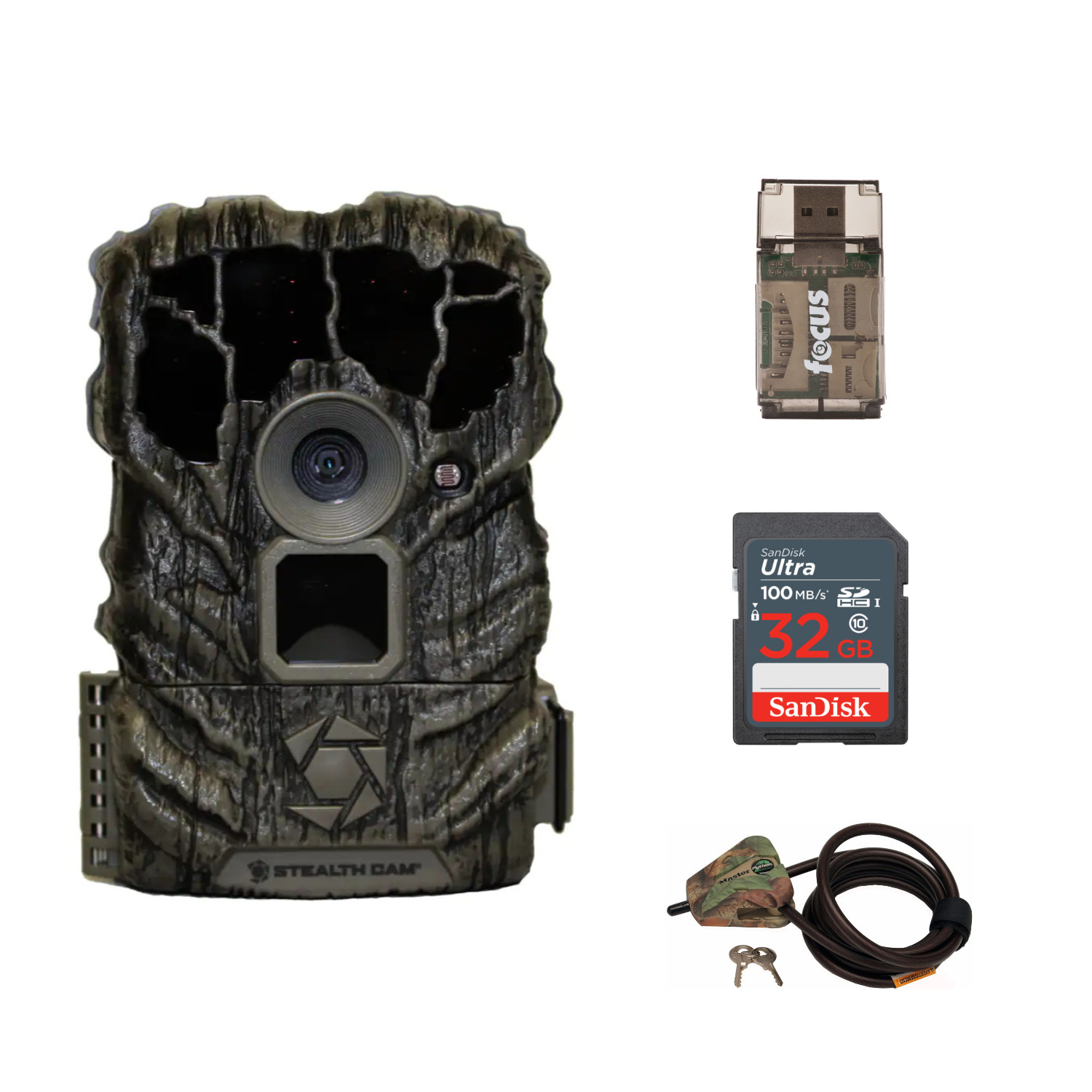 Stealth Cam Browtine 14MP Trail Camera with Video with Locking Cable ...