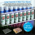 TITTLA 24 inch Beverage Refrigerator Cooler,190 Can Beverage Wine ...
