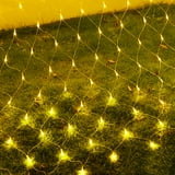 4.9ft x 4.9ft LED Mesh Net String Lights Christmas Fairy String Lights ...