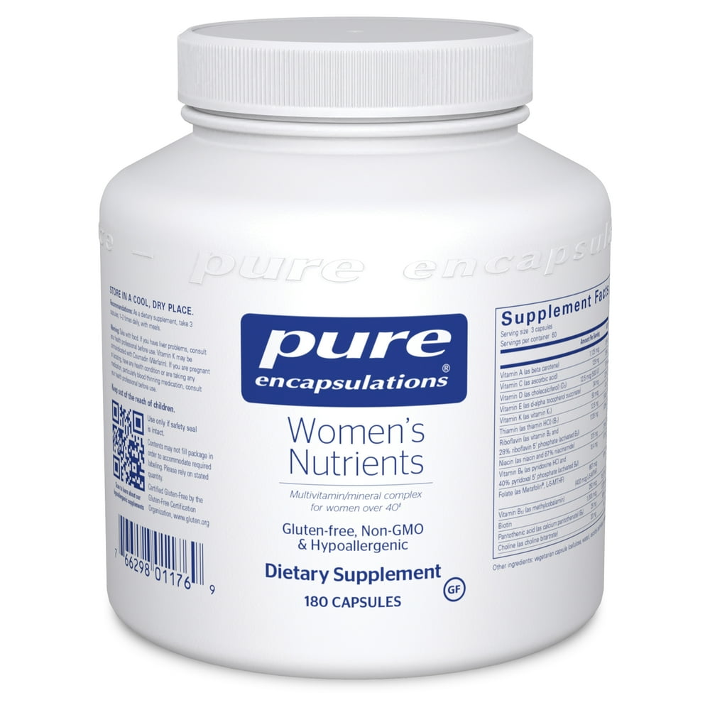 Pure Encapsulations Women's Nutrients | Multivitamin for Women Over 40 ...