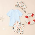 Gunia Baby Swimsuit Boy Girl 3 Piece Set With Hat for Summer Beach Pool ...