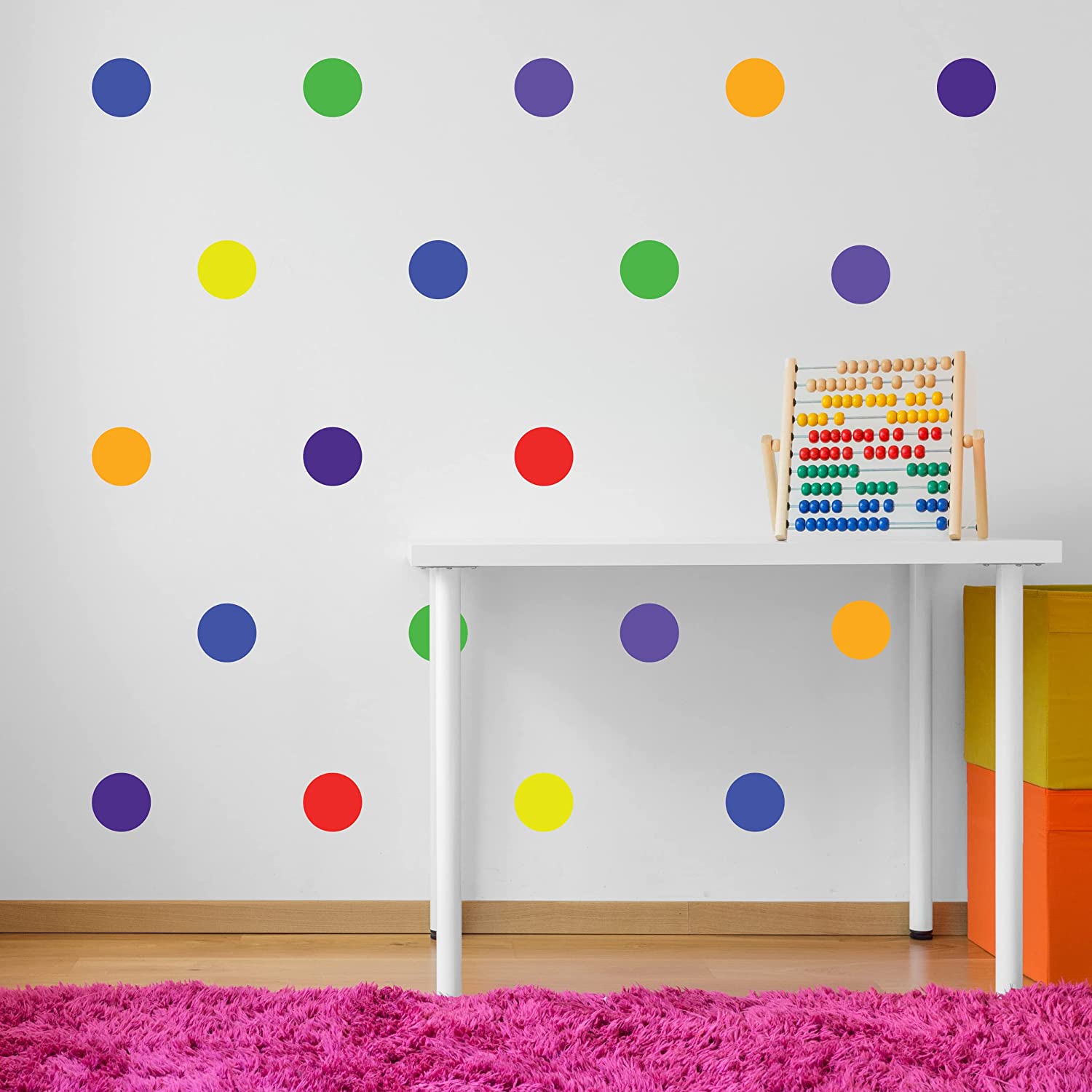 Innovative Stencils Polka Dot Wall Decal Nursery Kids Room Peel and ...