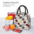 Daiia colorful Maple Pattern Lunch Bag , Insulated Lunch Box, Small ...
