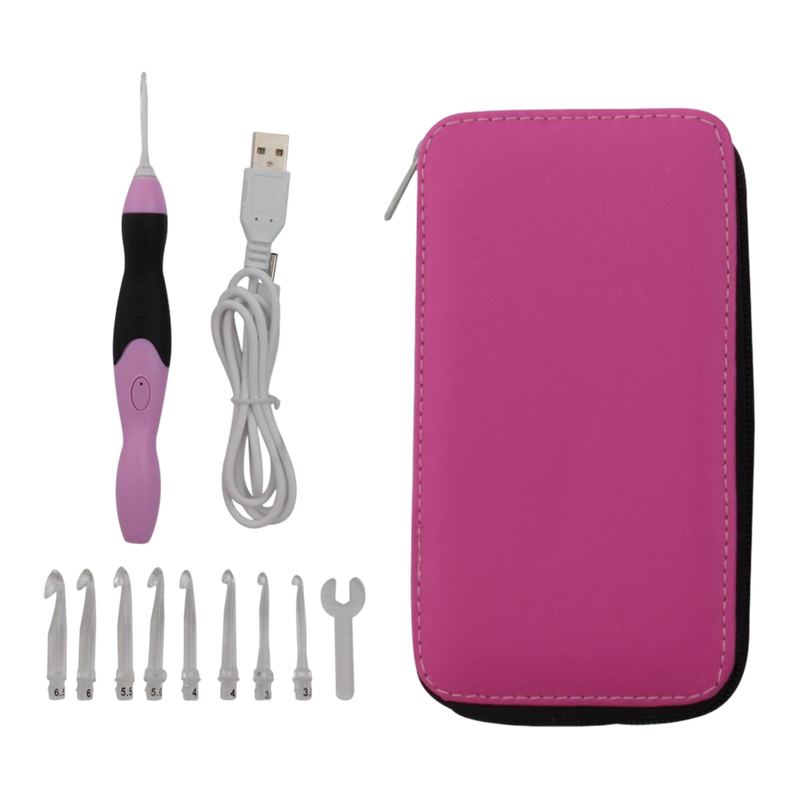 Click here for Tnarru Lighted Crochet Hooks Set With 9 Interchang... prices