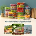 12/56/64/68Pcs Leak Proof Food Storage Containers with Lids, Reusable ...