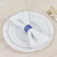 Efavormart 10 Pack Royal Blue Diamond Rhinestone Napkin Ring With Self ...