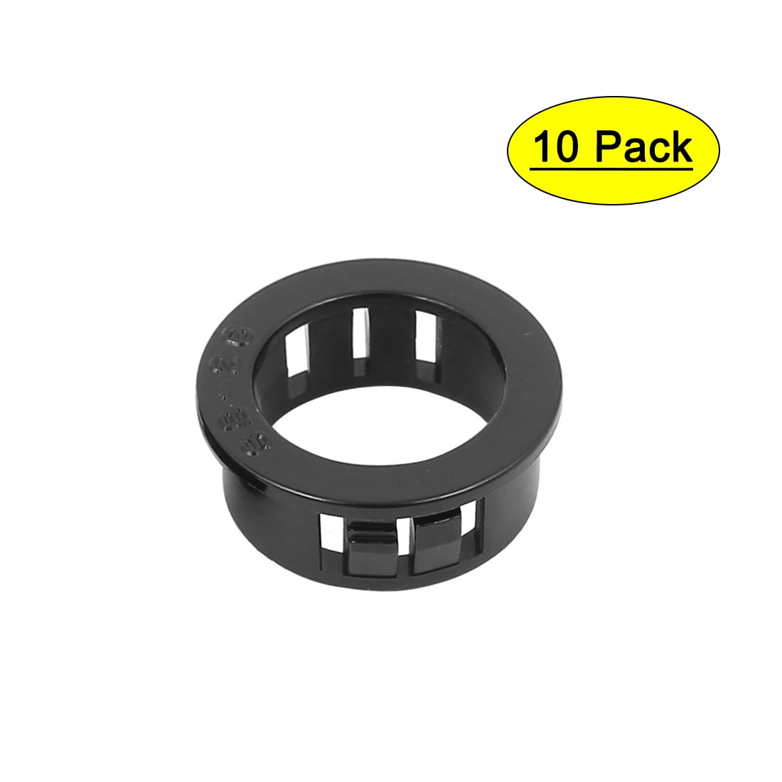 10 PCS 25mm Mounted Dia Plastic Snap in Cable Hose Bushing Grommet ...