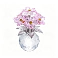 AuroraX Crystal Artificial Flower Figurine Fake Flower Ornament Decor ...
