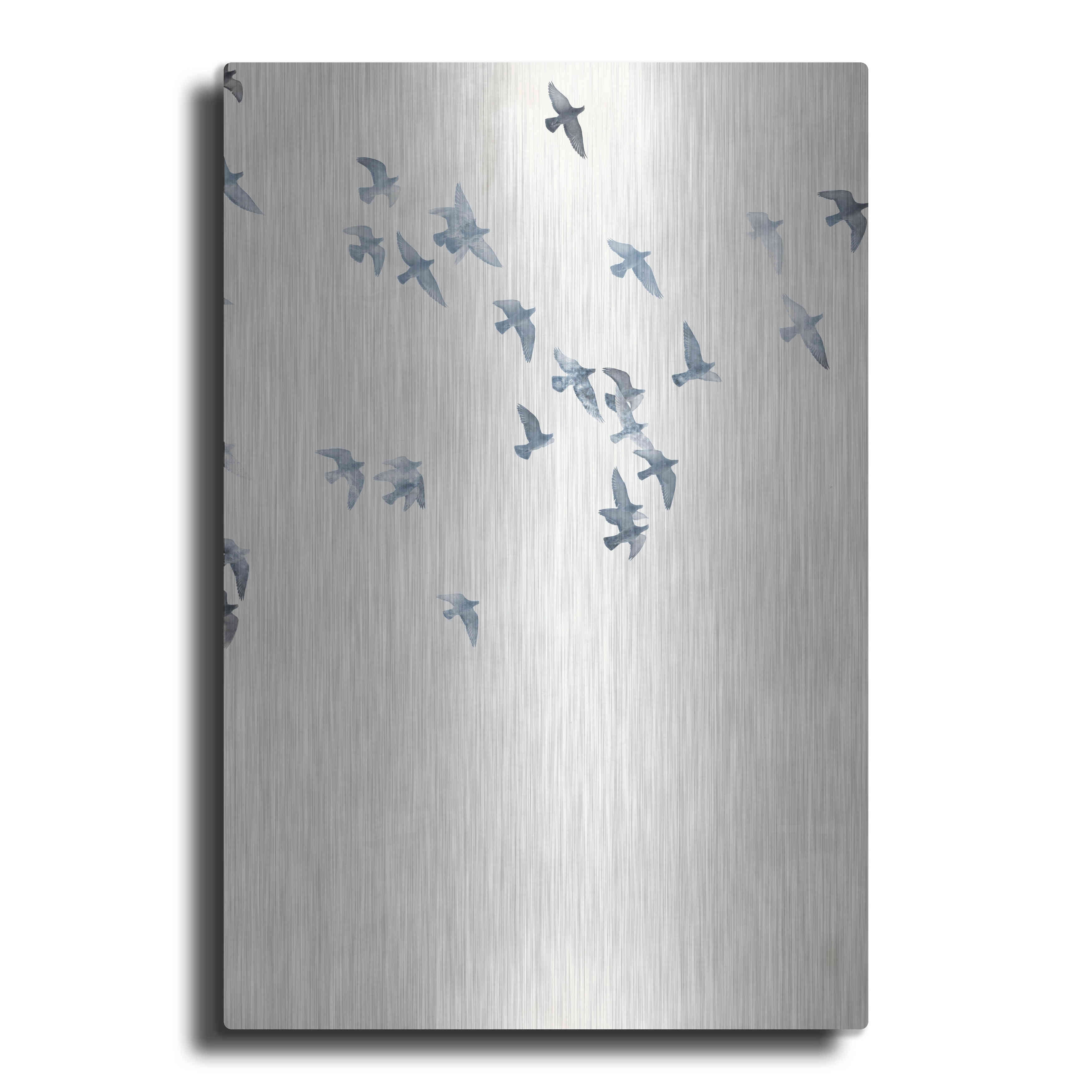 Luxe Metal Art 'Pigeons Sky' by Design Fabrikken, Metal Wall Art, 24 ...