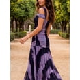 2026 New European and American Style Women's Purple Tie-Dye One ...