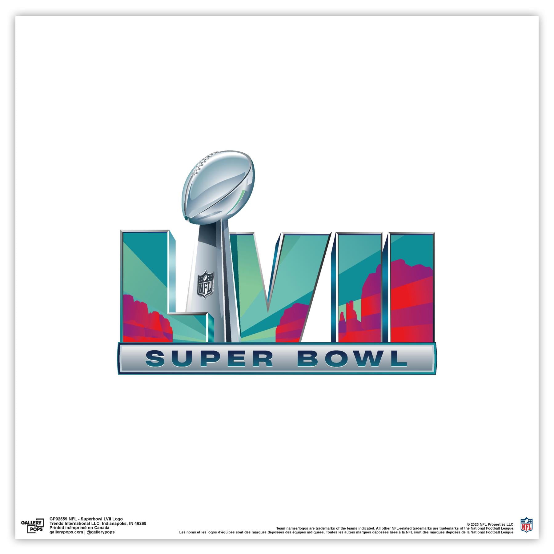Gallery Pops NFL - Commemorative Super Bowl LVII Logo Wall Art ...
