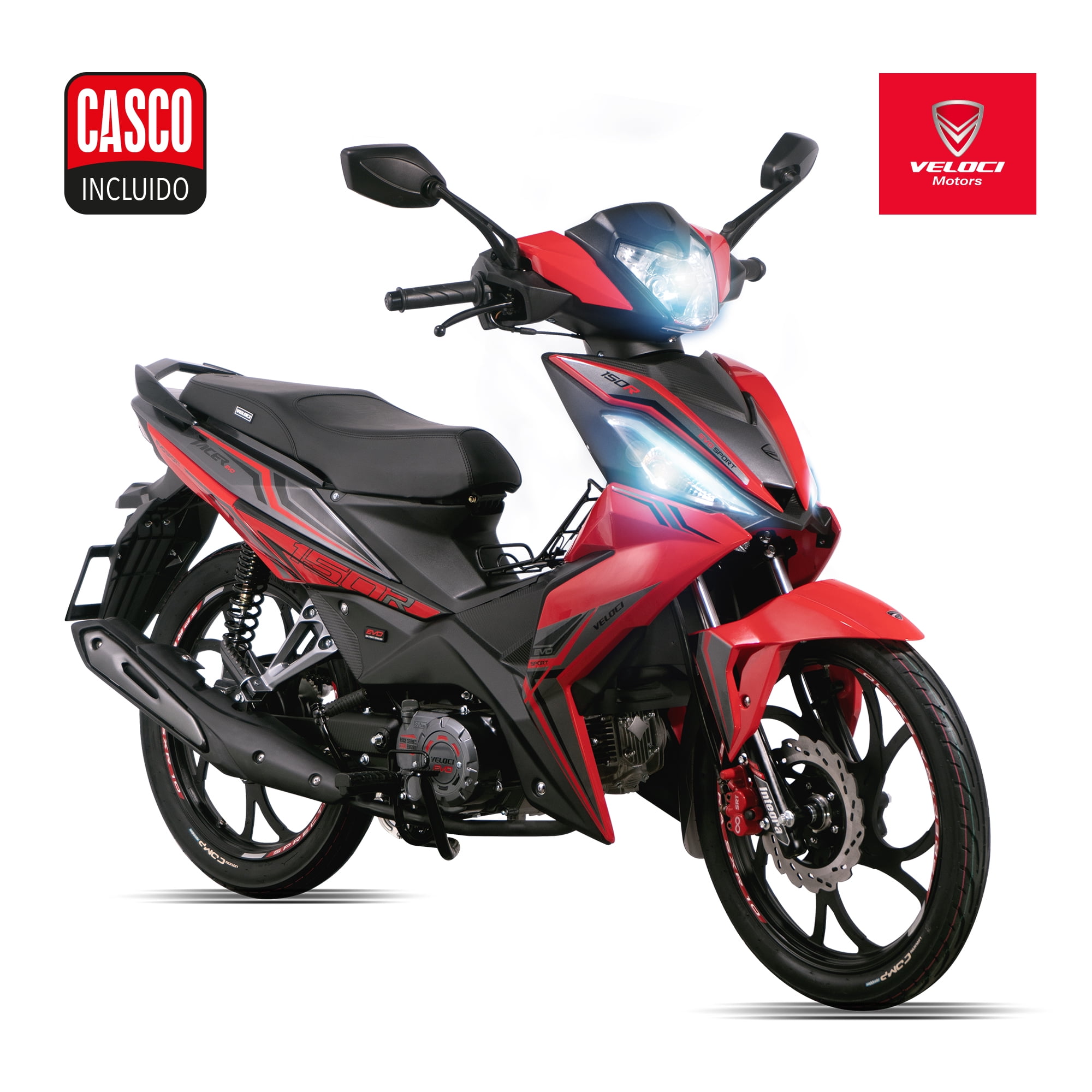 Motocicleta Veloci Pacer Evo Sport 150cc Rojo 2025 | Walmart en línea