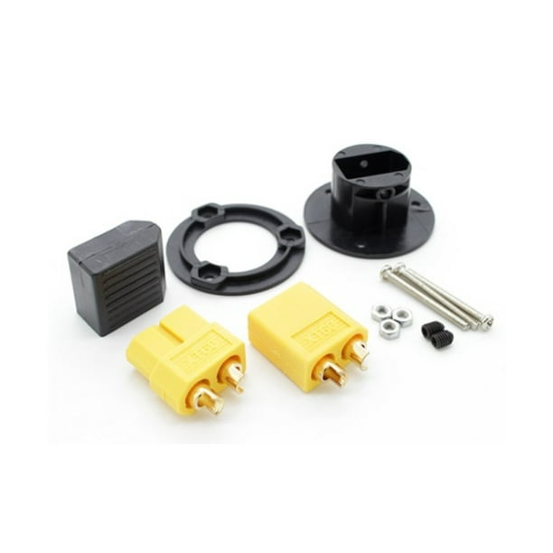 HobbyFlip XT60 Panel Mounting Kit Male Female Connector Mount Bracket ...