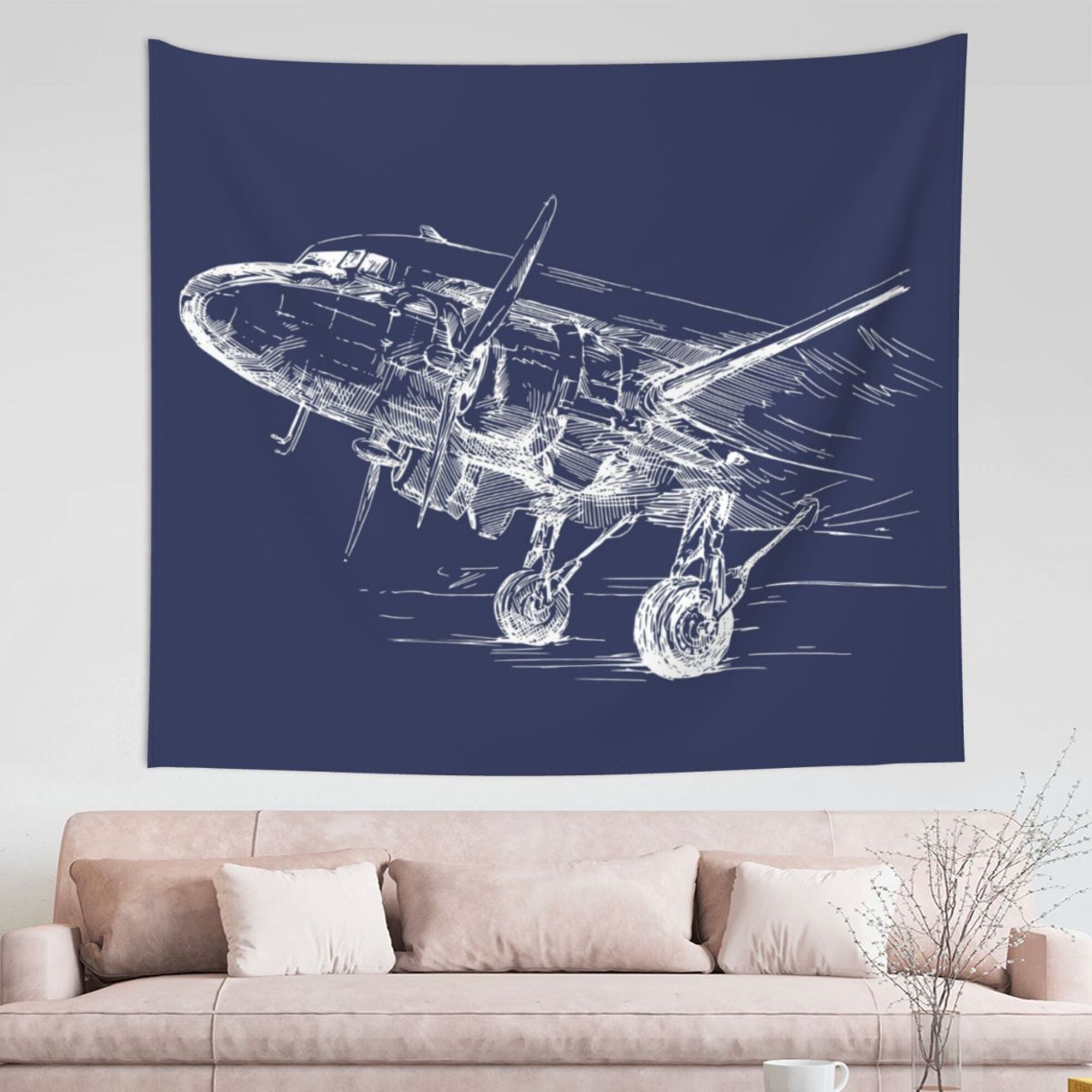 Graffiti Aircraft Flight Tapestry, Abstract Wall Decor Home Decor ...