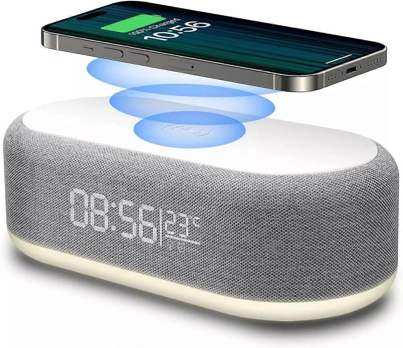 The latest 2025 [six-in-one] digital alarm clock with 15W fast wireless ...
