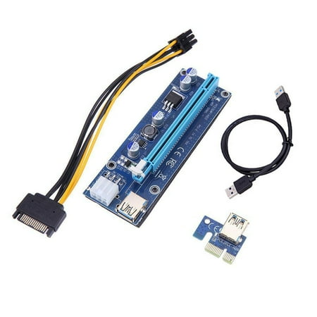 PCI-E Riser Board USB 3.0 PCI-E riser PCI-E Extender Board GPU 1x to ...