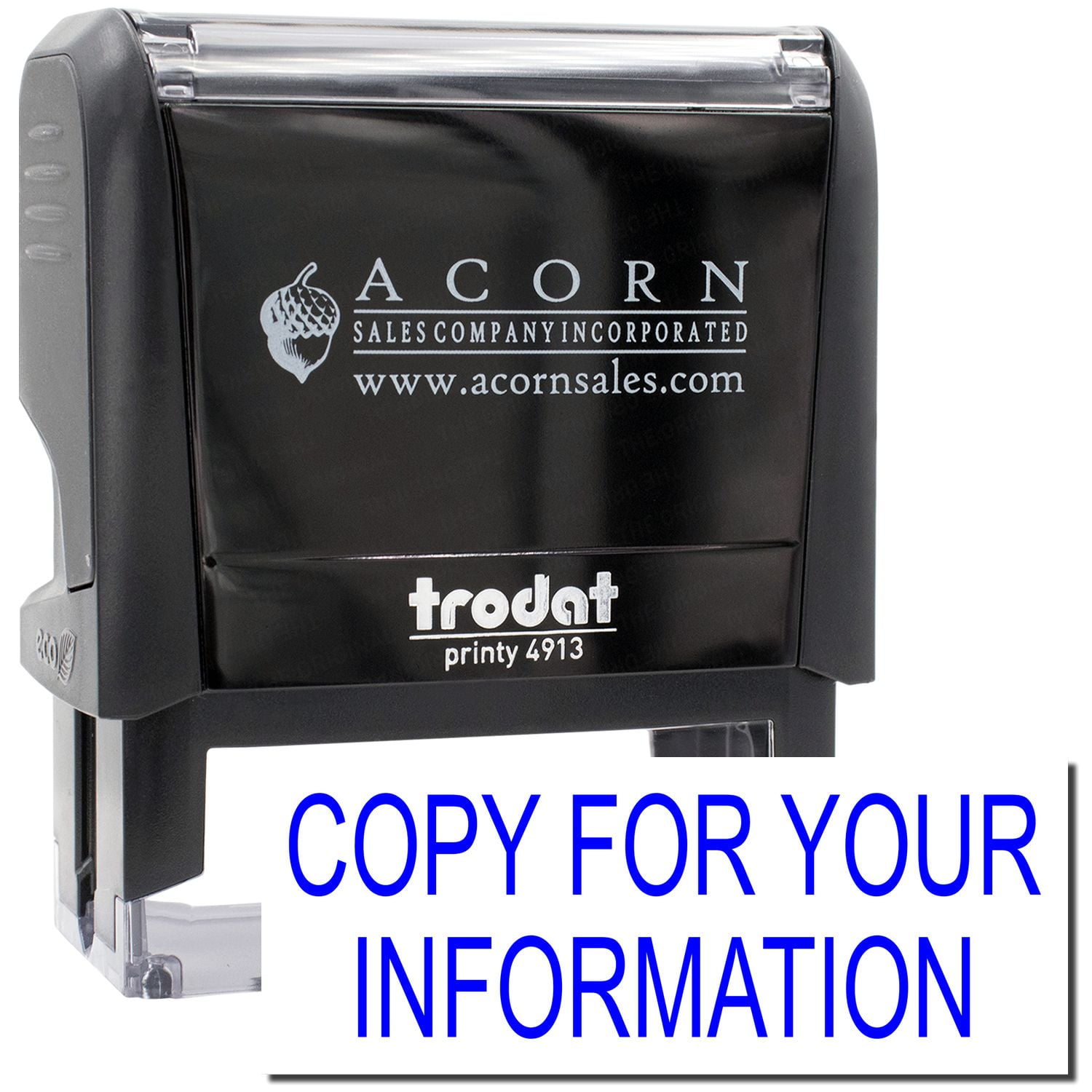 Large Self-Inking Copy For Your Information Stamp, Trodat Printy 4913 ...