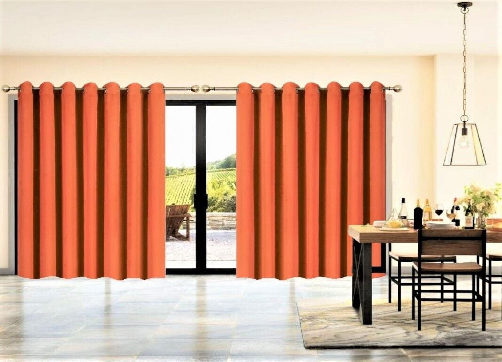 Biombo térmico K100, color naranja, opaco, para puerta de patio ...