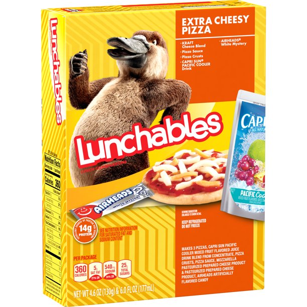 Lunchables Lunch Combinations Extra Cheesy Pizza, 10.6 oz Box - Walmart ...
