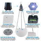 Walmart Solar LED Hanging Planter - Self-Watering Garden Hanger, Anti ...