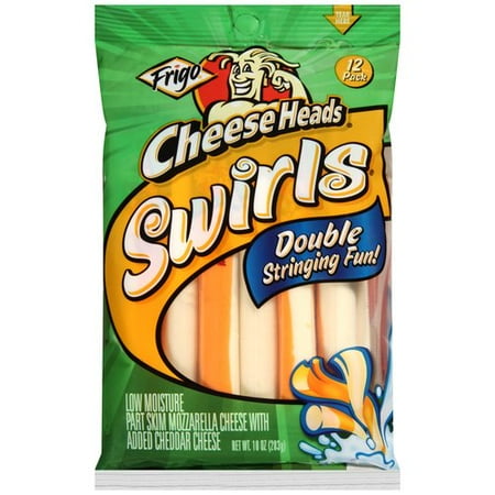 Frigo Cheese Heads Swirls String Cheese, 12 count, 10 oz - Walmart.com