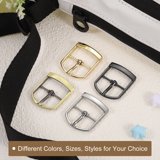 Uxcell 4Pack 0.98" Single Prong Belt Buckle Oval Center Bar Buckles for ...