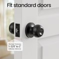 6 Pack Keyed Black Door Knob with Lock Key for Bedrooms Bathroom Closet ...