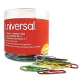 Plastic-Coated Paper Clips with One-Compartment Storage Tub, #1 ...