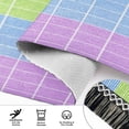 72x23.5 Runner Rug Non Slip Washable Rainbow Grid Seamless Pattern Soft ...
