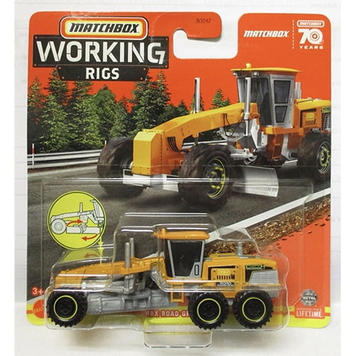 Matchbox Working Rigs Metal Vehicle - MBX ROAD GRADER (HLN00) 13/16 ...