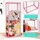 Ozzptuu Kids Zoo Storage, PVC Stuffed Animal Organizer for Nursery Room ...